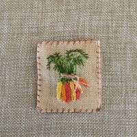 Round Little Meadow Pin Original OOAK - Etsy