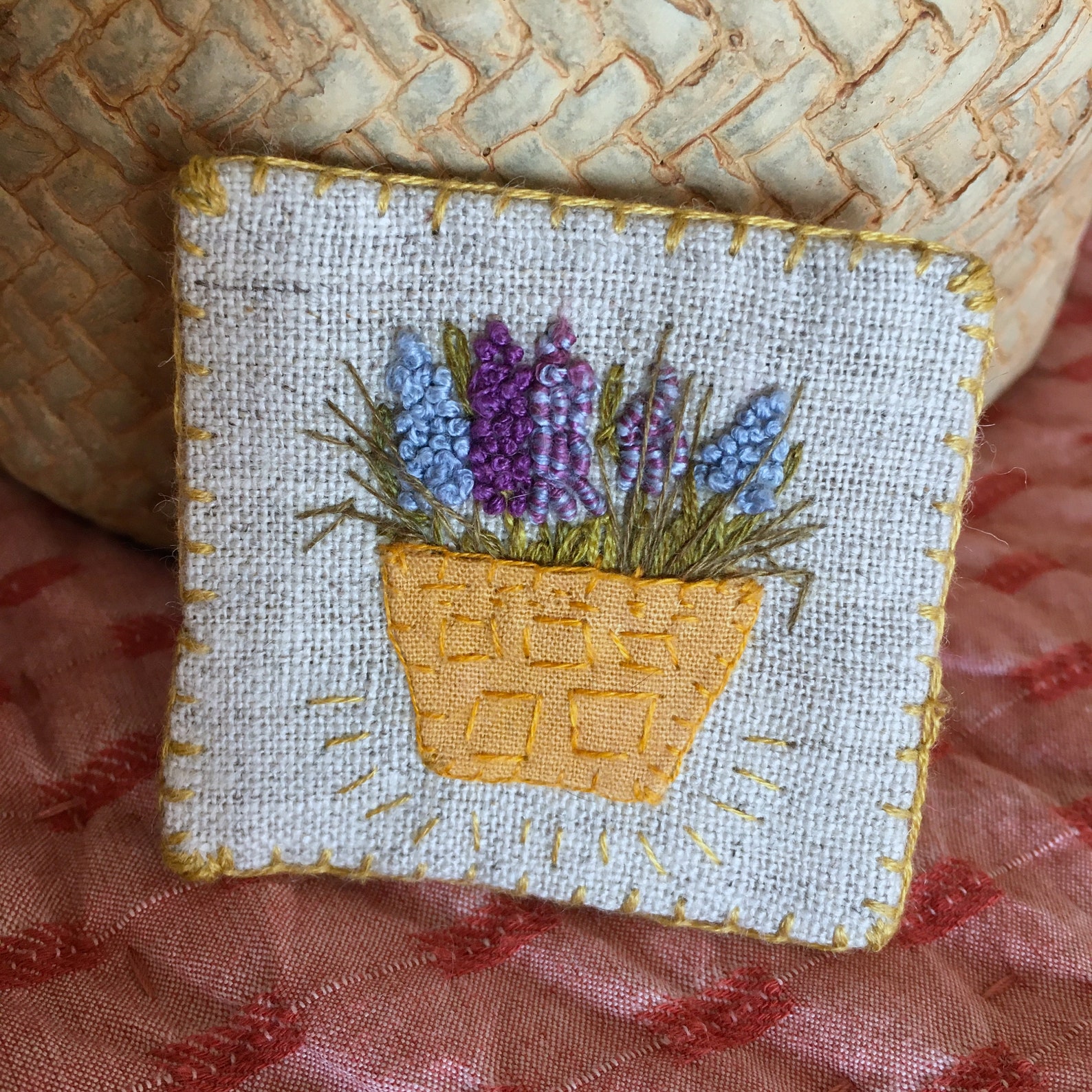 Hyacinth Pot Pin Original OOAK - Etsy