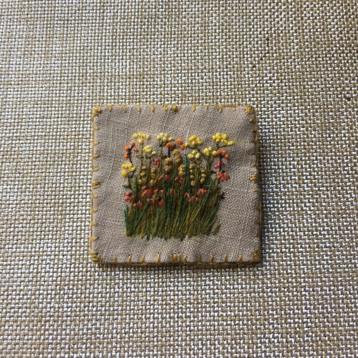 Little Meadow Pin - Original - OOAK - Etsy