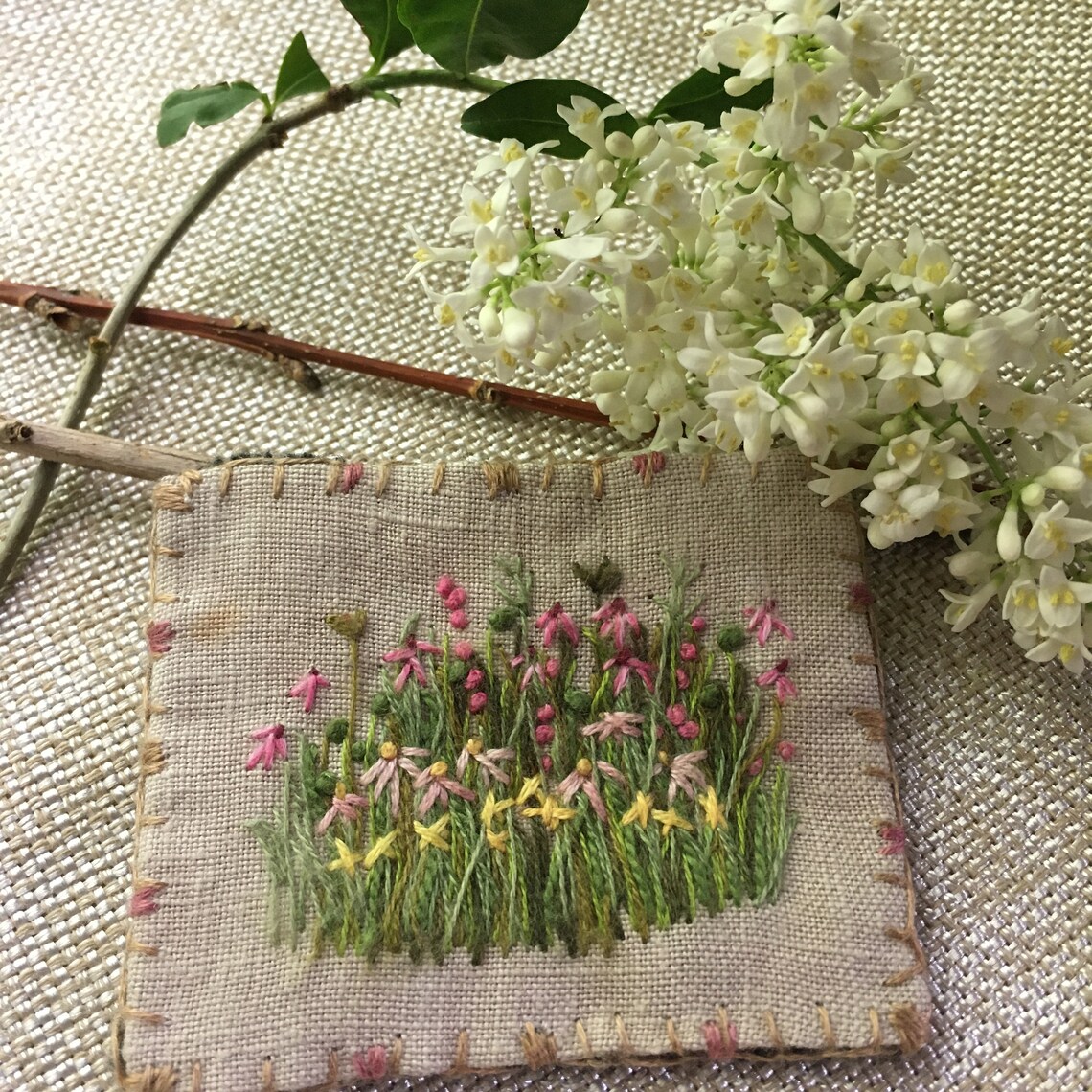 Little Meadow Pin - Original - OOAK - Etsy