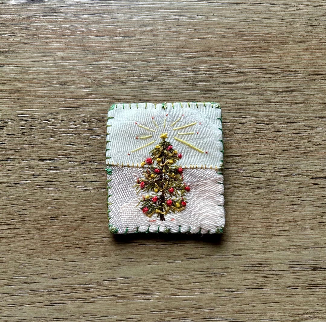 Little Christmas Tree Pin - Original - OOAK - Etsy