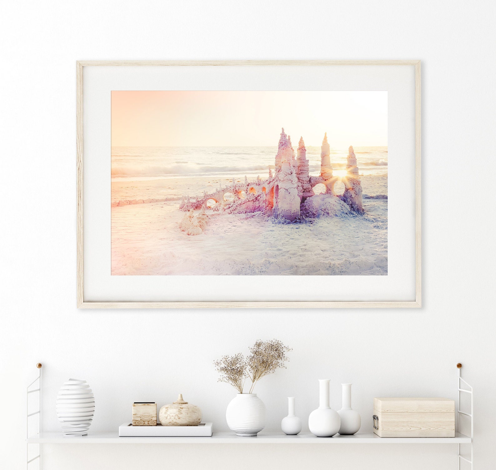 Sandcastle Art Beach Photography Print Coastal Decor - Etsy