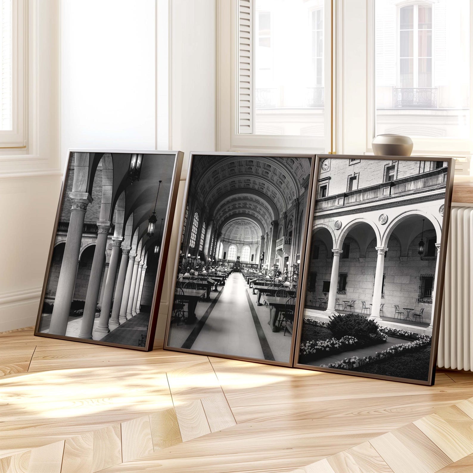 Boston Art - Boston Public Library Print Set - Unframed Photography ...
