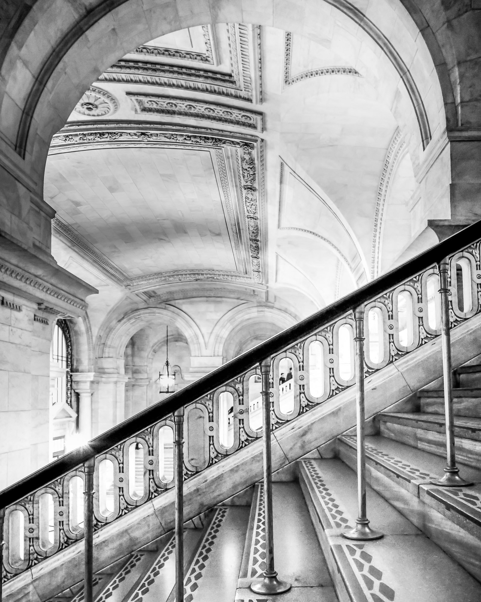 New York Public Library New York City Art Black and White | Etsy