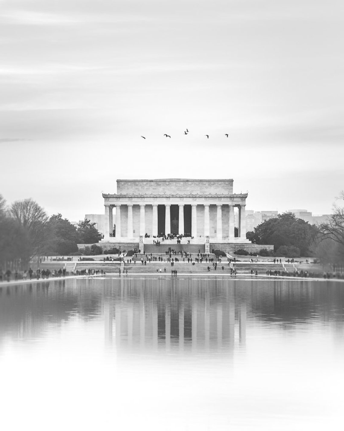 Washington DC Art Print Set of 3 Black and White - Etsy