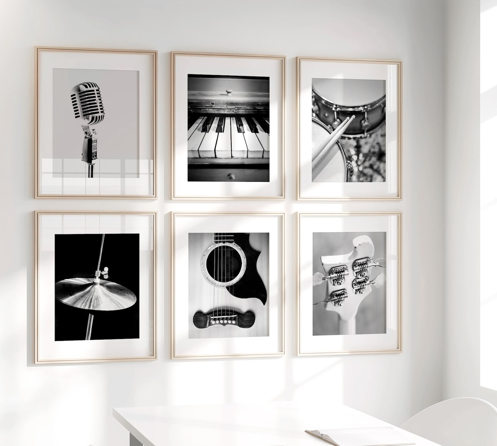 Music Art, Black and White Photography Music Prints Gift for Musician ...