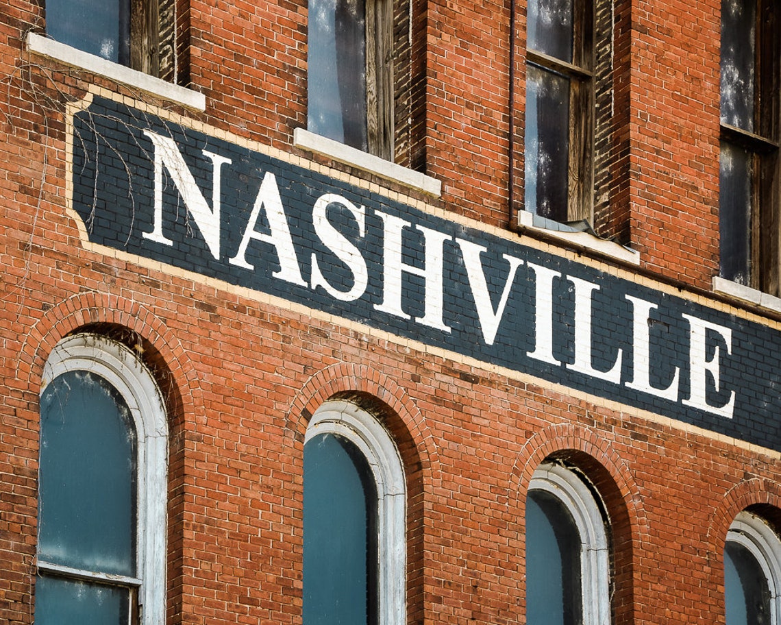 Nashville Art Print Nashville Photography Downtown | Etsy