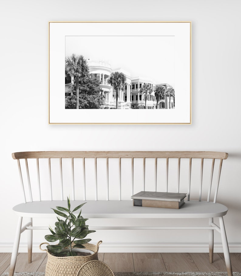 Charleston Photography the Battery Wall Art Unframed | Etsy