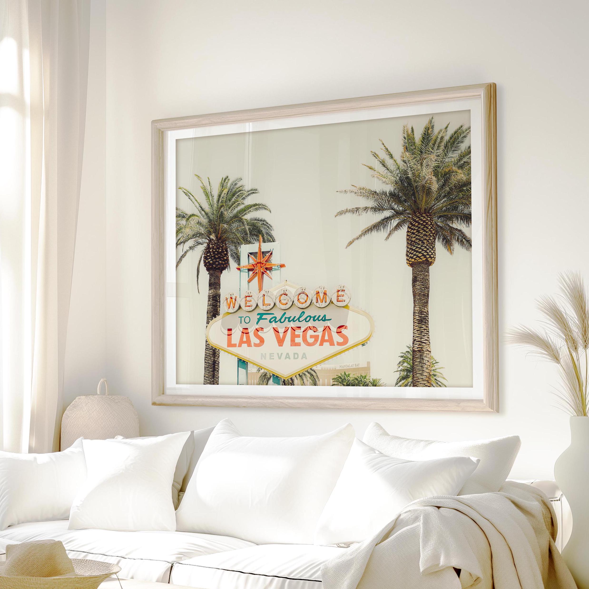 Las Vegas Wall Art Las Vegas Sign Vintage Las Vegas Print Downtown Las ...