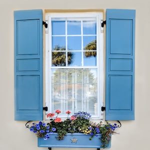 Charleston Print Set of 3, Charleston Window Photography, Blue Green ...