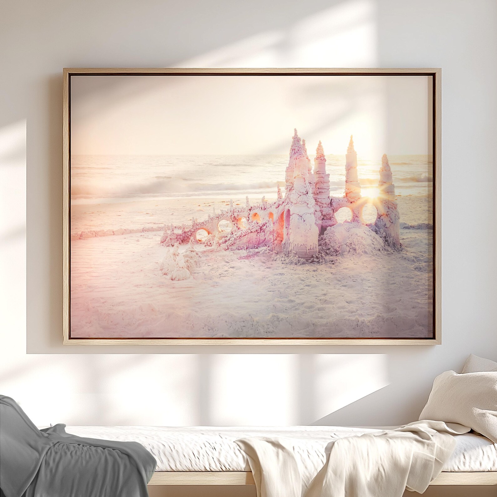 Sandcastle Art, Beach Photography Print, Coastal Decor, Nursery Art ...