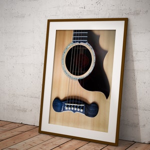 Guitar Art, Music Print, Guitar Photography, Abstract Music Art, Gift ...