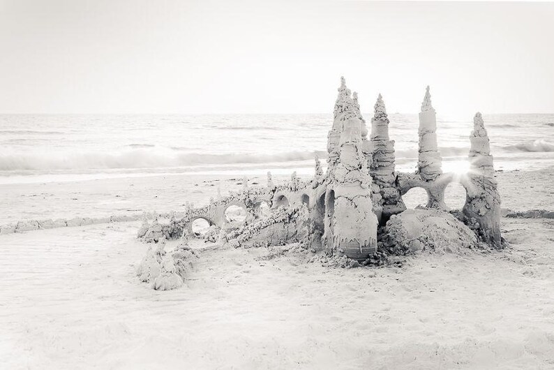 Sandcastle Art Beach Photography Print Coastal Decor - Etsy