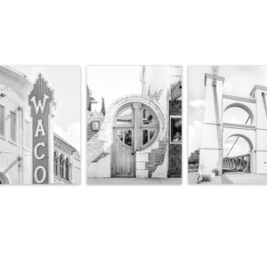 Waco Texas Photography Unframed Waco Wall Art, Texas Print Set of 3 ...