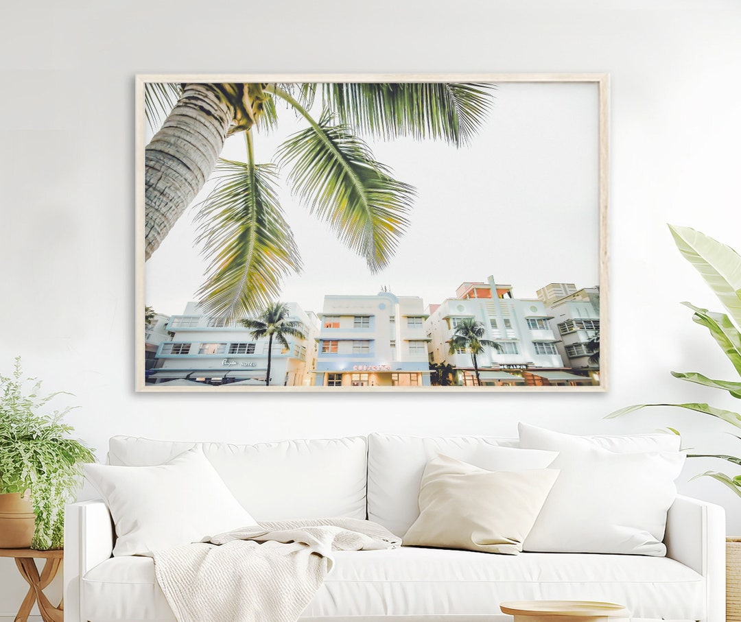 Miami Prints, Miami Beach, Miami Wall Art, South Beach, Florida Wall ...