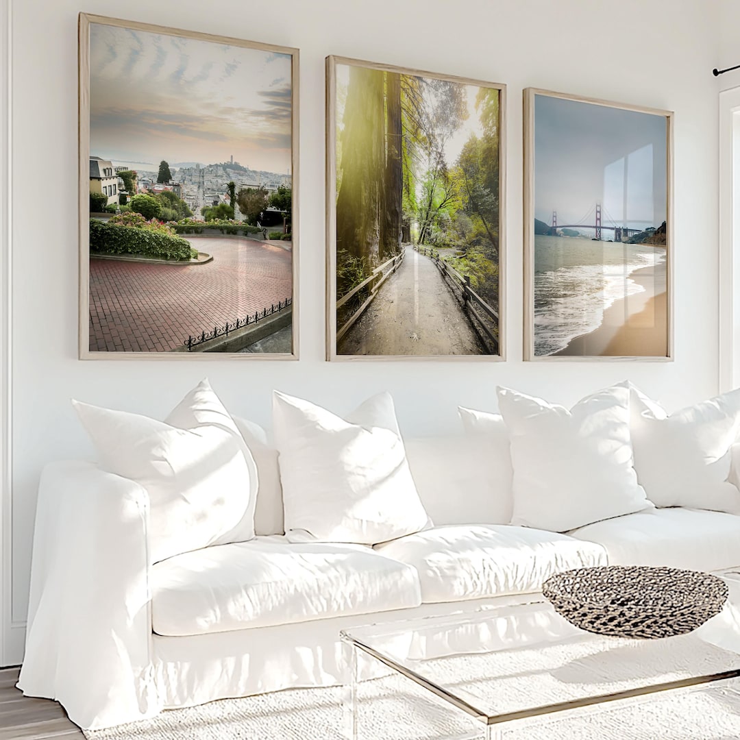 San Francisco Art, Print Set of 3, San Francisco Photography, San ...