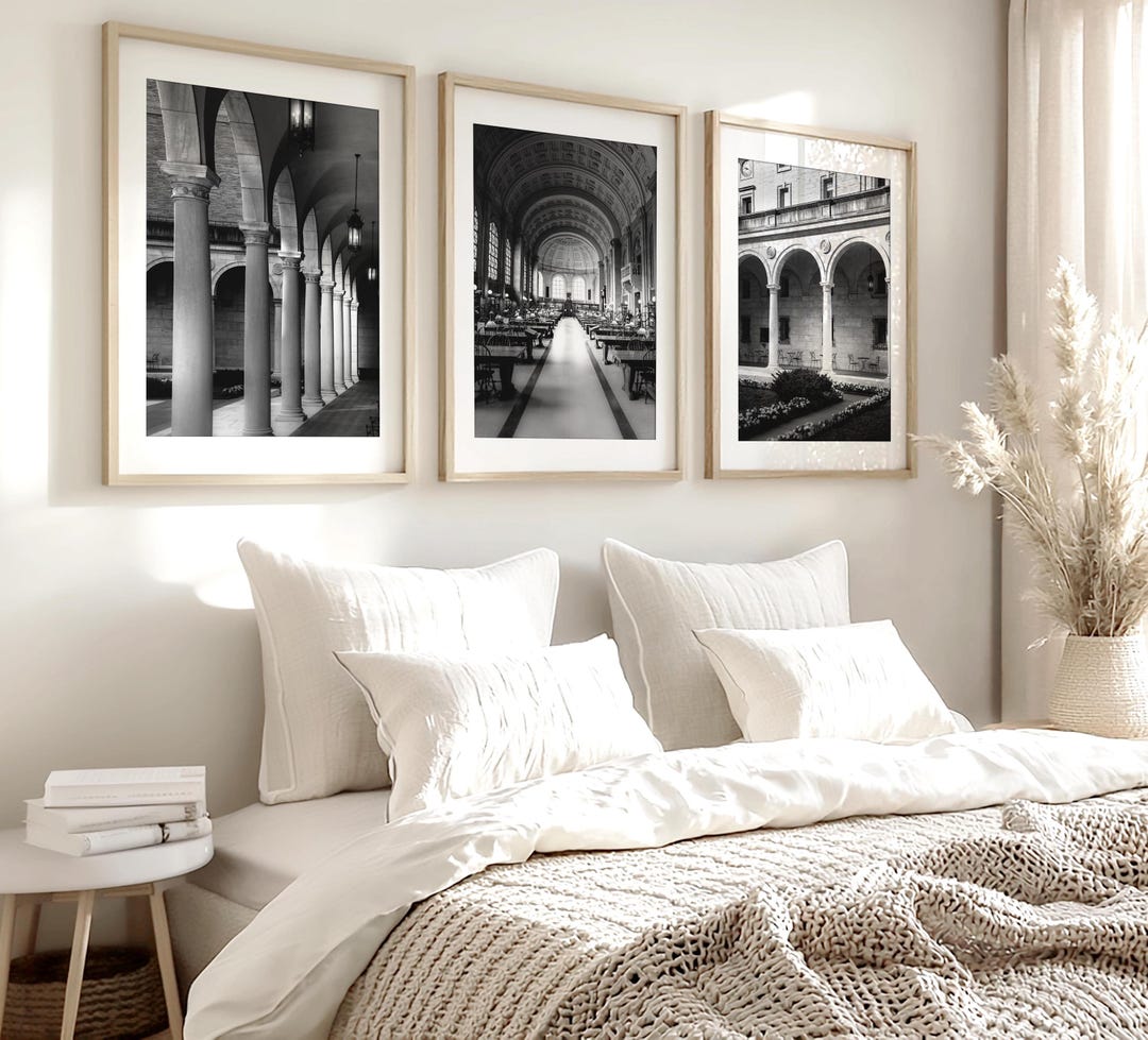 Boston Art - Boston Public Library Print Set - Unframed Photography ...