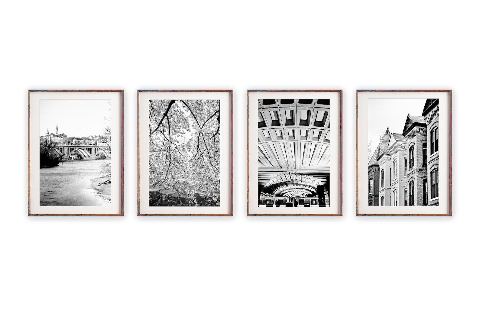 Washington DC Print Set of 4 Black and White Photography - Etsy