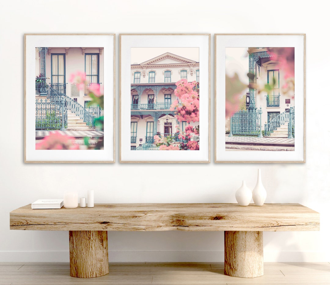 Charleston Wall Art, Print Set of 3 Rutledge House Inn Unframed ...