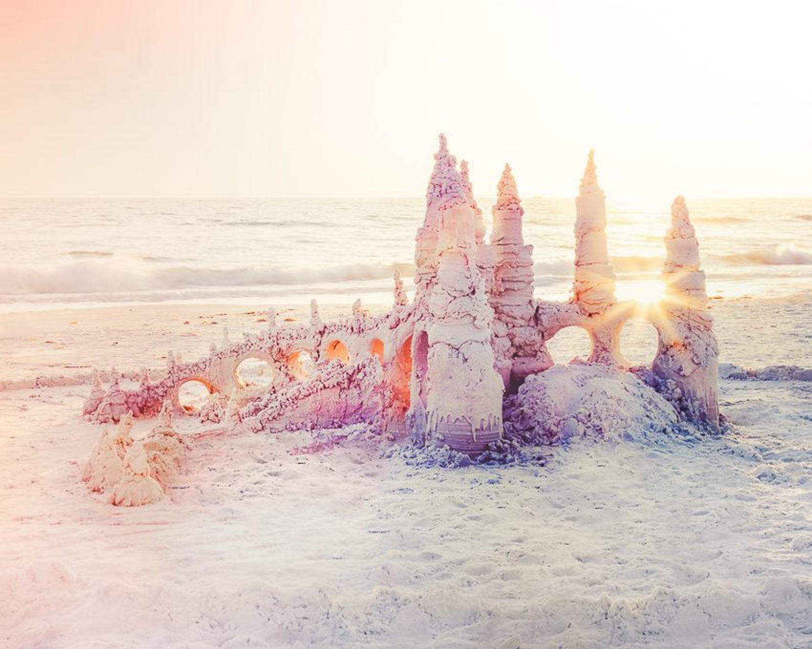 Sandcastle Art Beach Photography Print Coastal Decor - Etsy