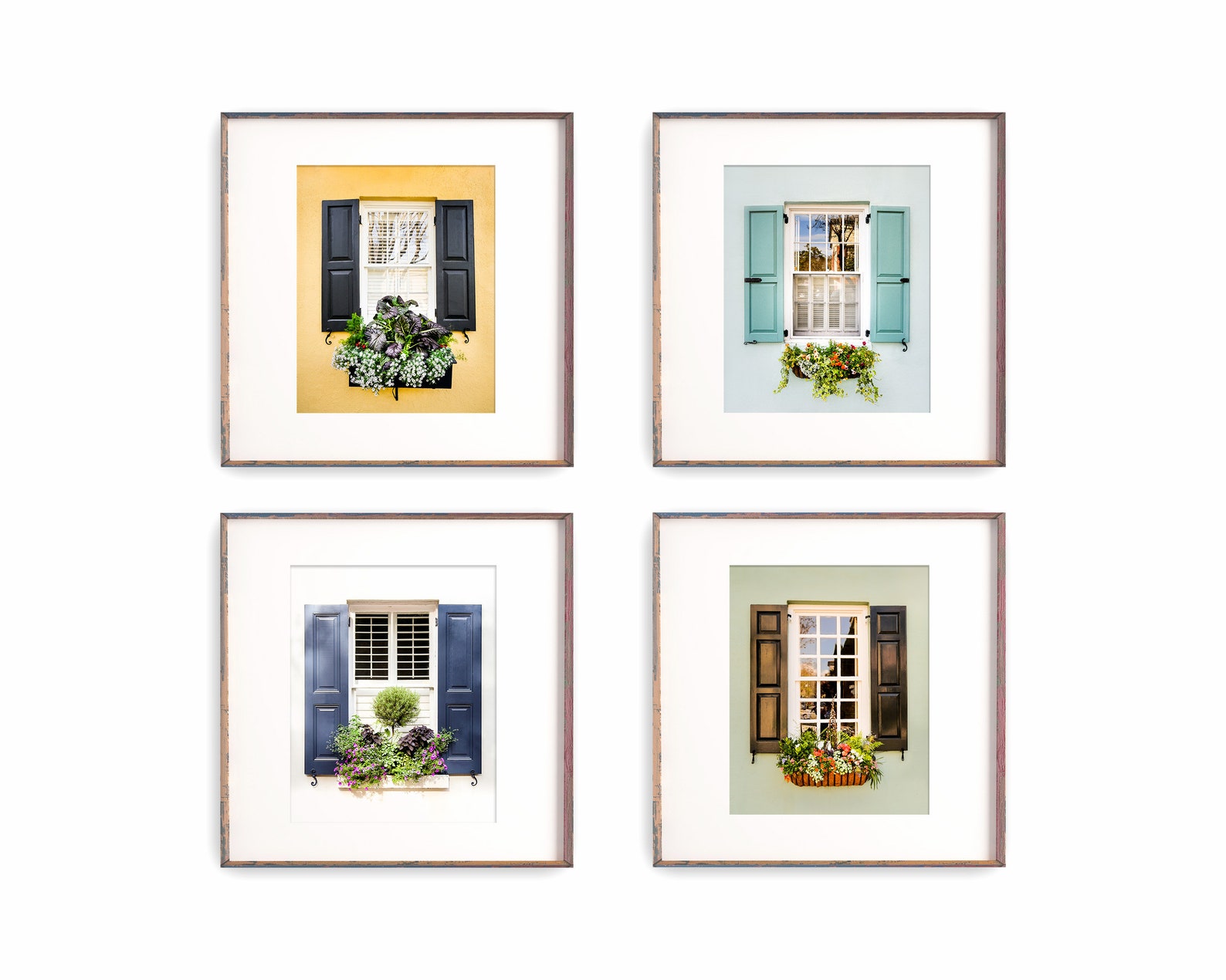 Charleston, Art, Set of 4, Charleston Windows, Window Photography ...