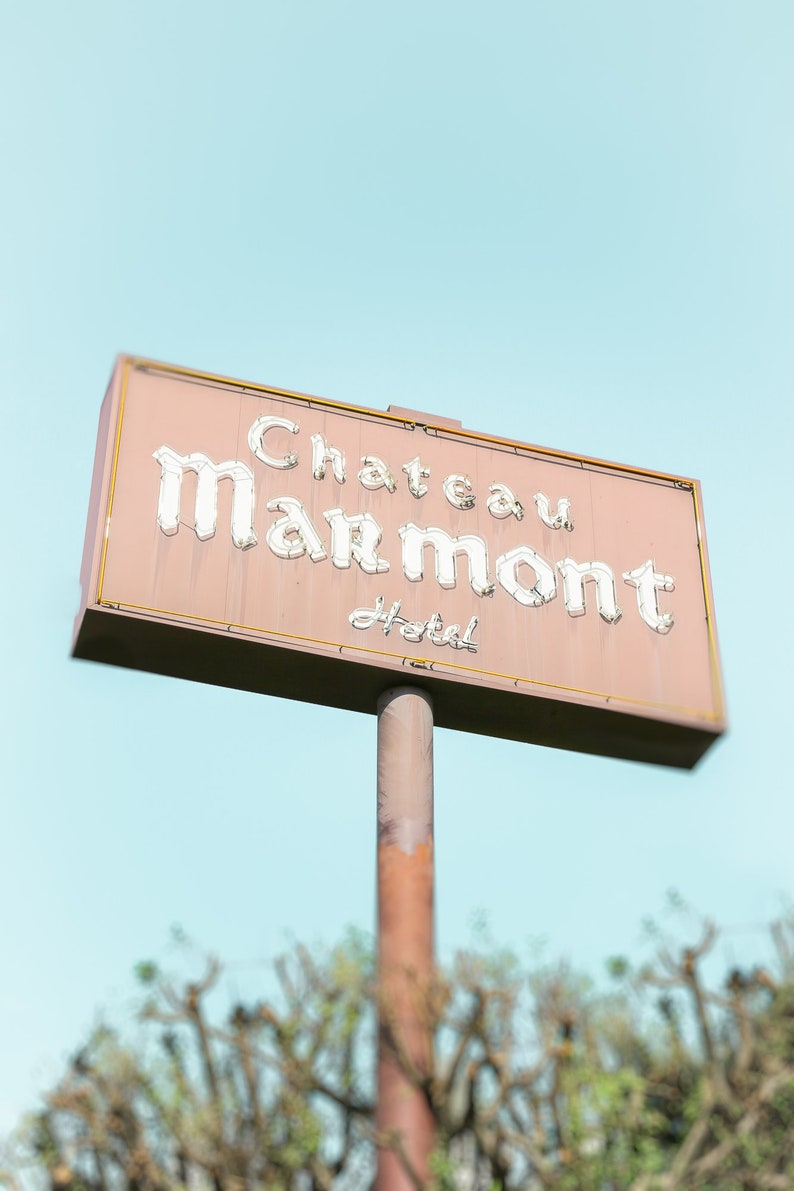 Chateau Marmont Sign Print Los Angeles Photography Art - Etsy