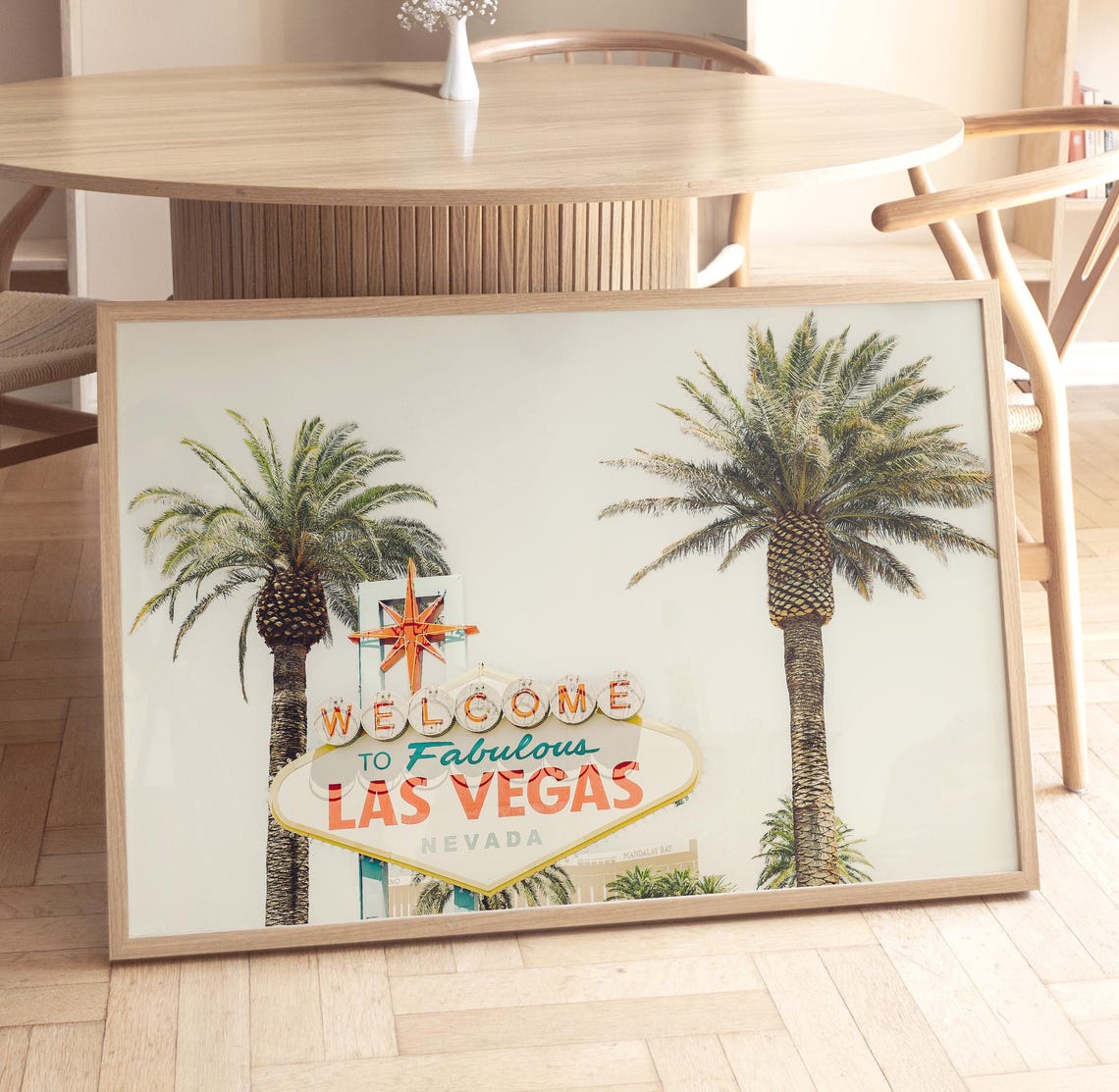 Las Vegas Wall Art Las Vegas Sign Vintage Las Vegas Print Downtown Las ...