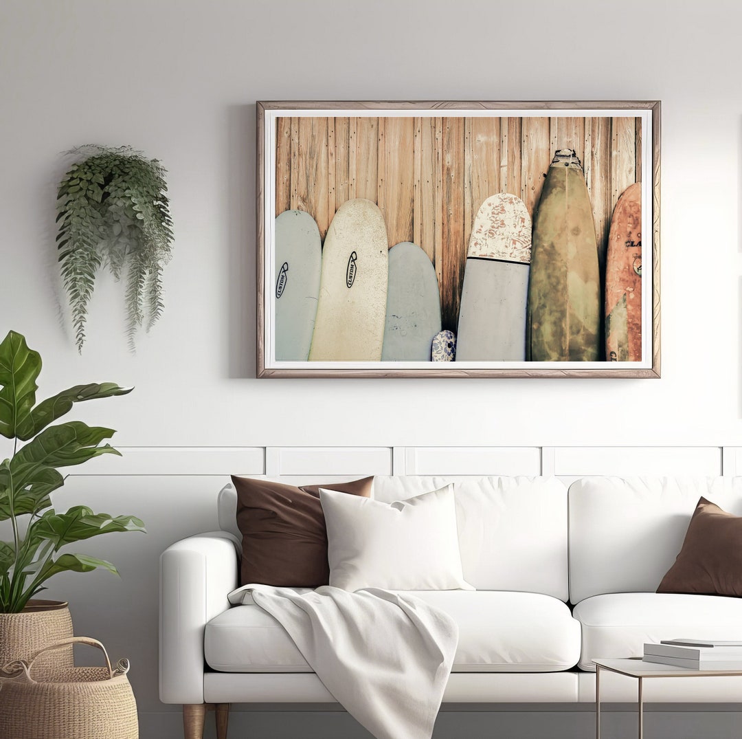 Surf Decor, Surfboard Art, Beach Decor, Surfboard Photography, Beach ...