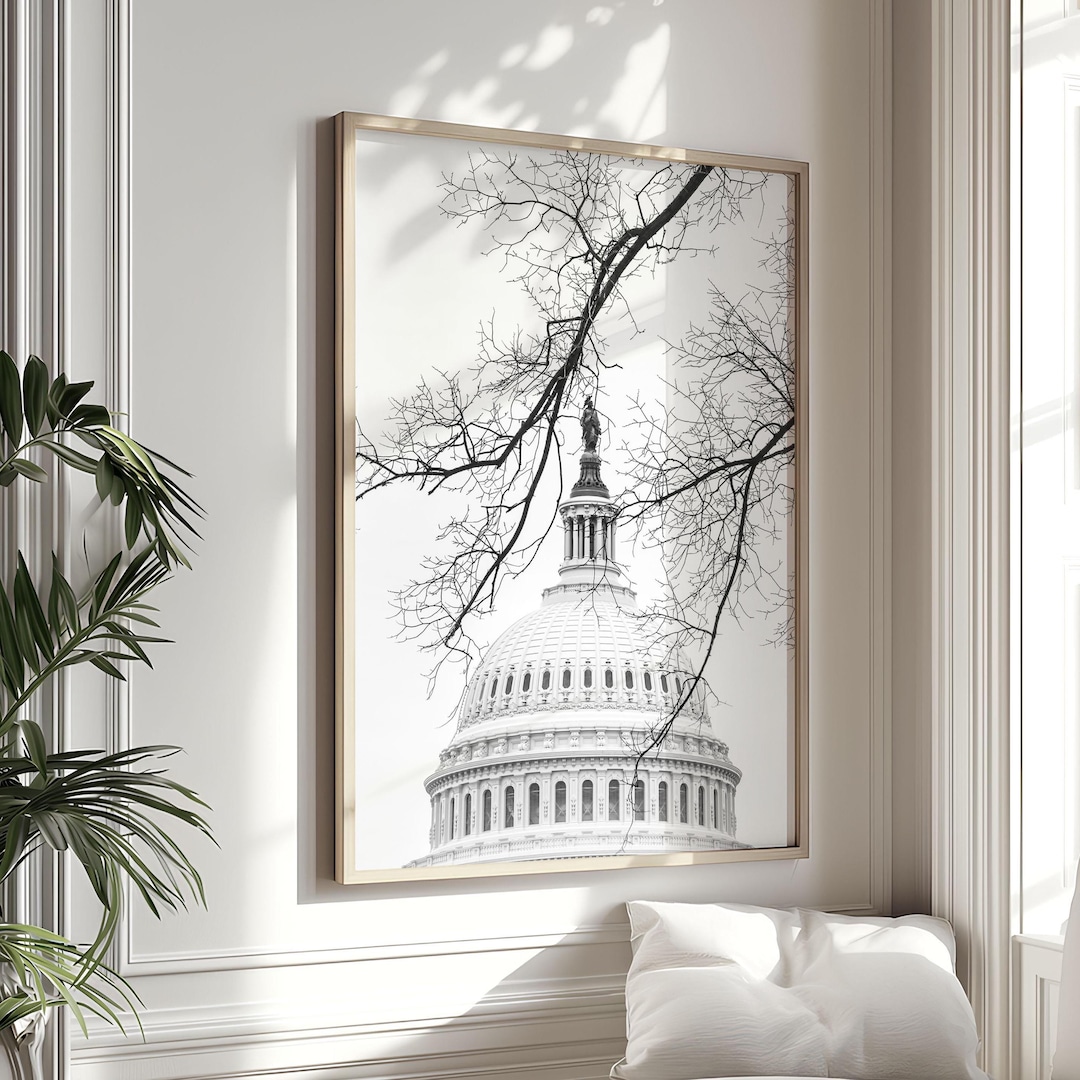 Washington DC Photography Art - Unframed | Black and White Print of ...