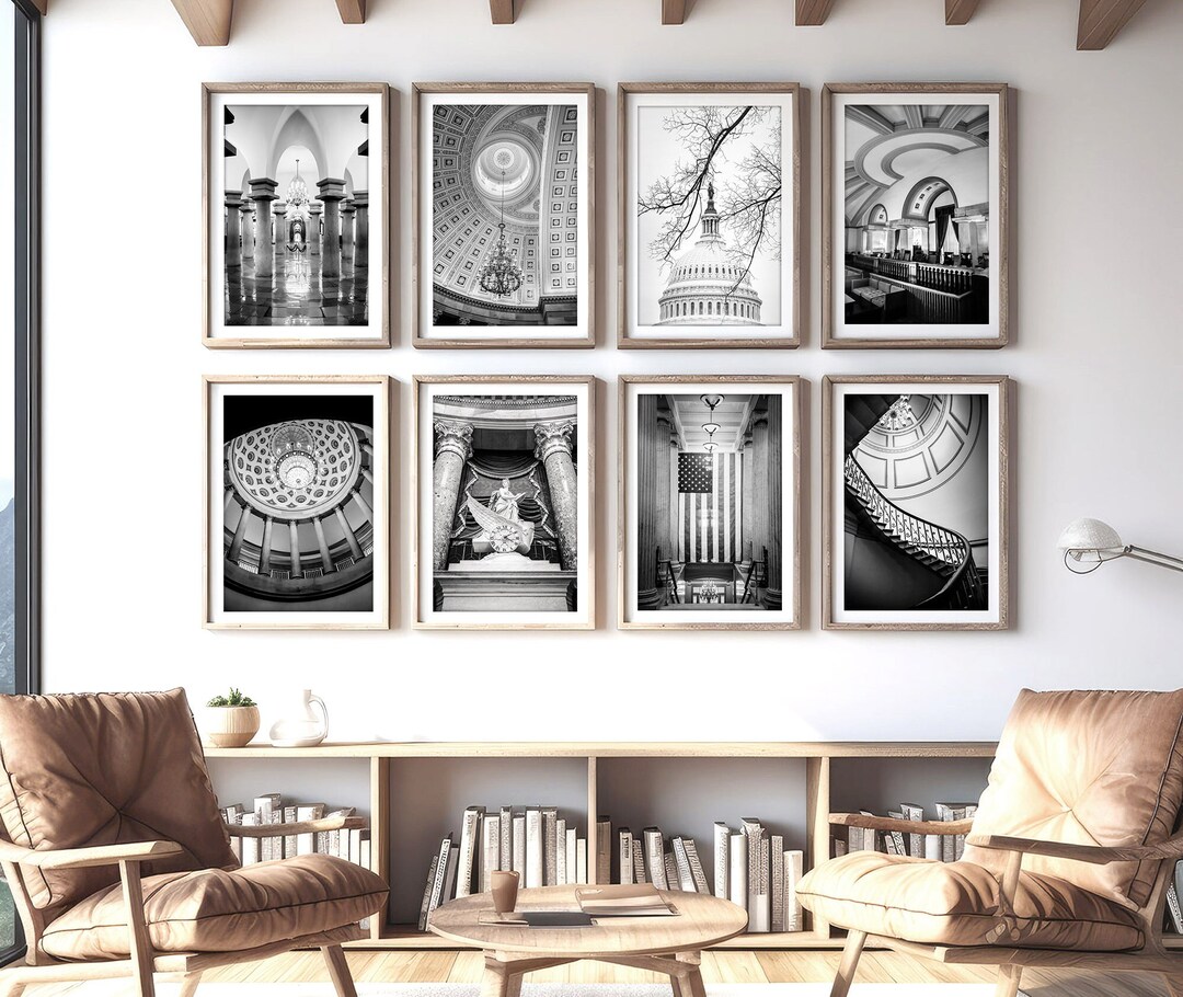 Washington DC Art US Capitol Building Art Washington Dc Print Set ...