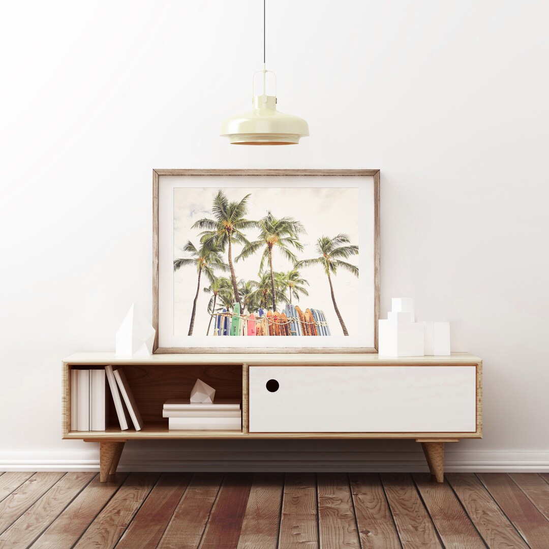 Surfboard Photography Art Beach Surf Decor Hawaiian Art - Etsy