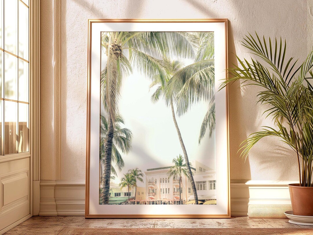 Miami Print, Miami Photography Ocean Drive Sign Miami Beach Coastal ...