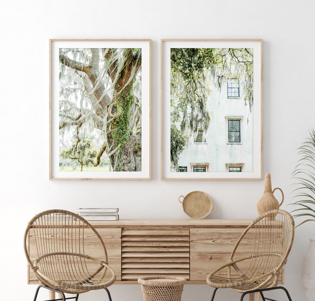 Savannah Wall Art, Print Set of 2, Georgia Photography - Unframed ...