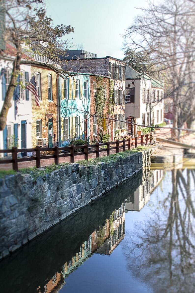 Washington DC Photography Unframed Georgetown Landscape | Etsy
