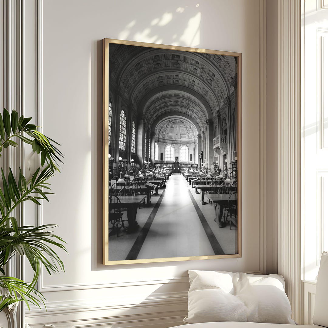 Boston Art - Boston Public Library Print - Unframed Photography | Bates ...