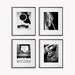 Music Art, Black and White Photography Print Set of 4, Music Print Set ...