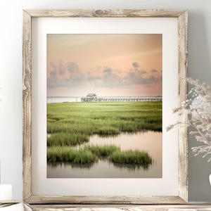 Charleston Print, Marsh Print Shem Creek Low Country Art Charleston ...