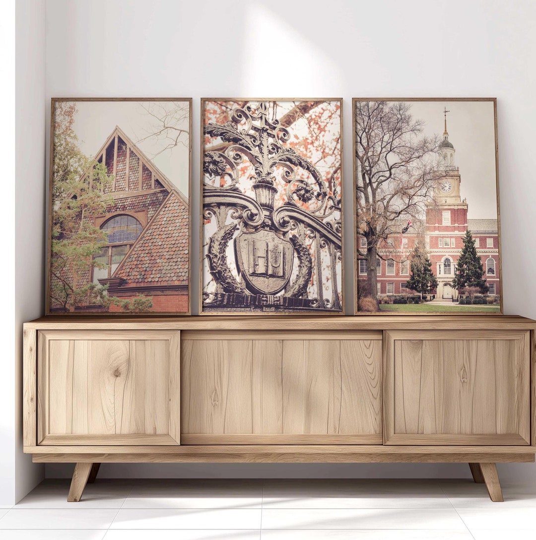 Howard University Art the Yard Washington DC Prints Set of 3 HBCU ...