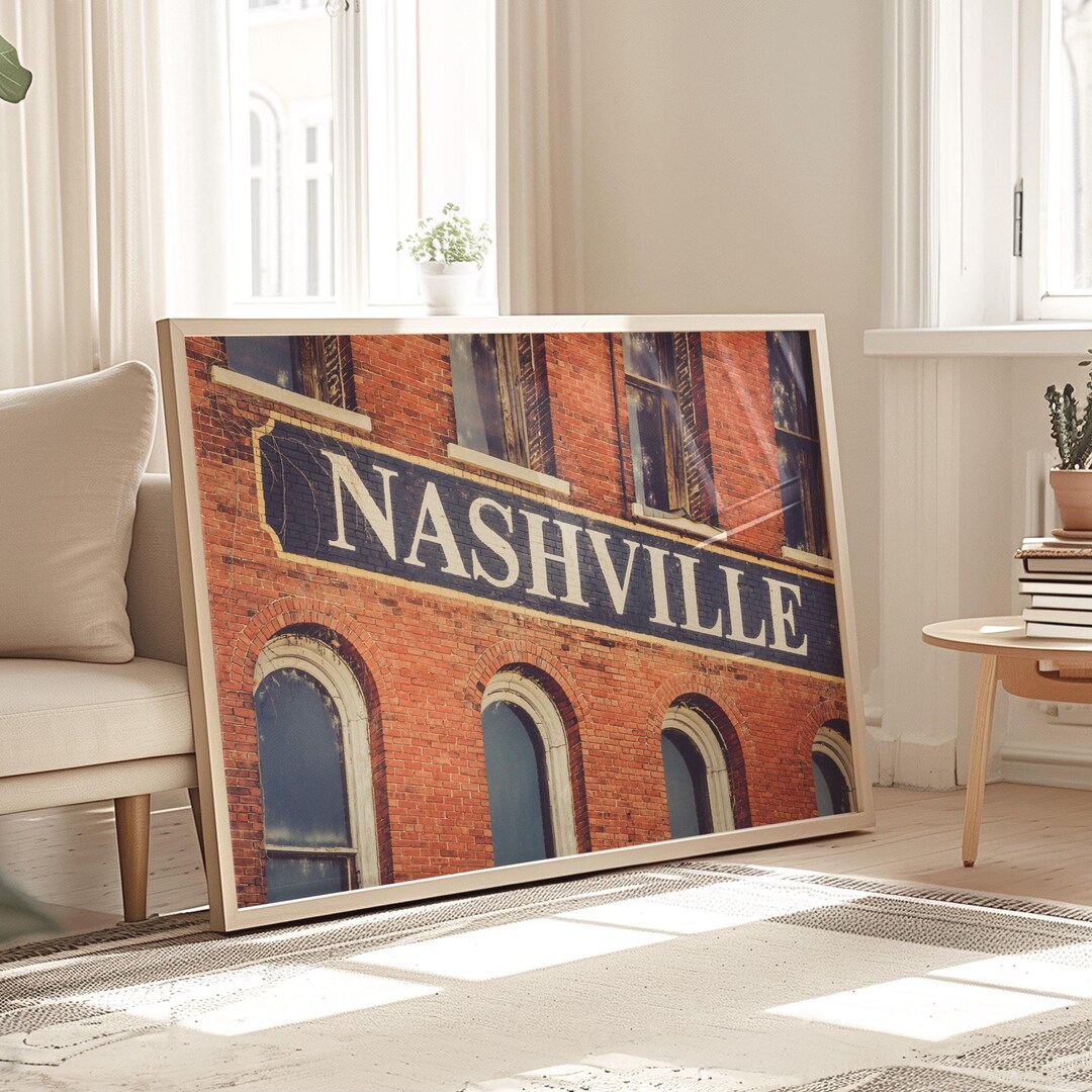 Nashville Art Print, Nashville Photography, Downtown Nashville, Country ...