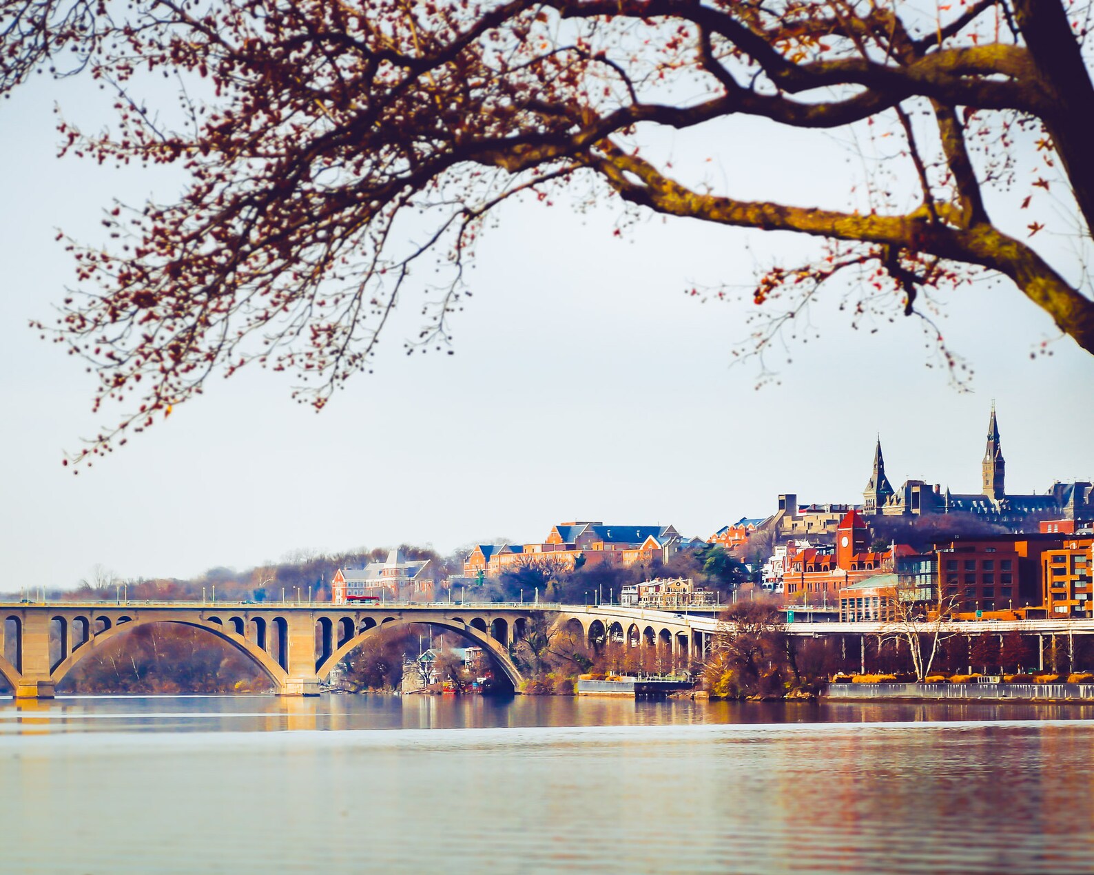 Washington DC Photography, Georgetown Print, DC Photography, Key Bridge ...