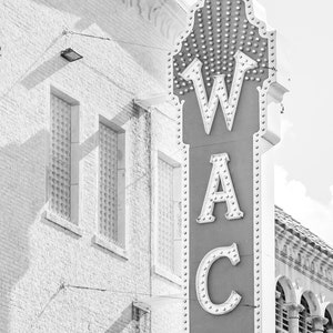 Waco Texas Print, Waco Wall Art Black and White Waco Photography Waco ...
