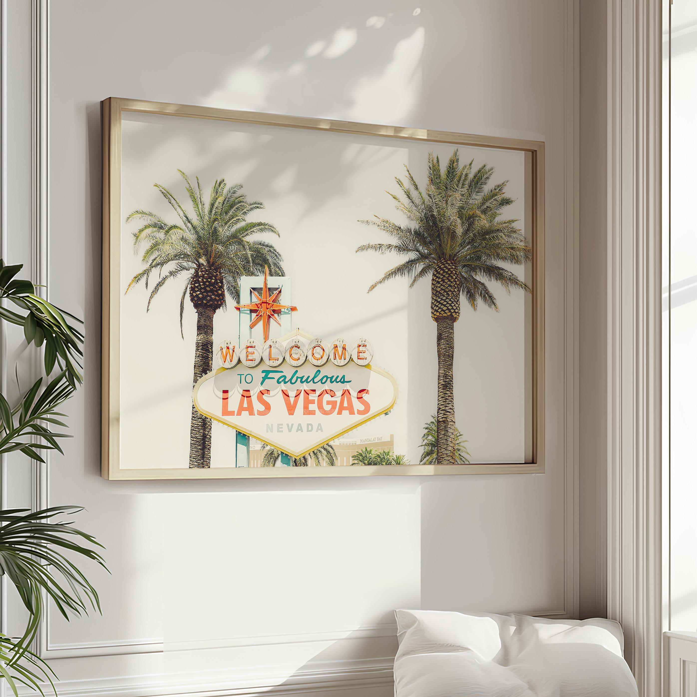 Las Vegas Wall Art Las Vegas Sign Vintage Las Vegas Print Downtown Las ...