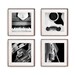 Music Art, Black and White Photography Print Set of 4, Music Print Set ...