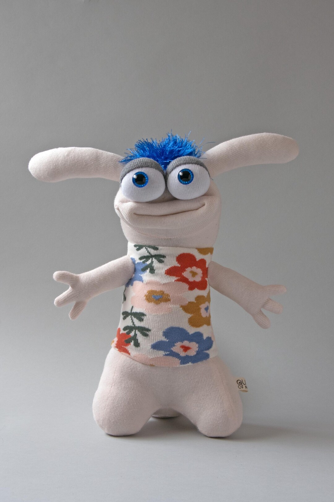 Cute Handmade Monster Plush, Grad Gift, Kawaii Stuffed Animal Adult or ...