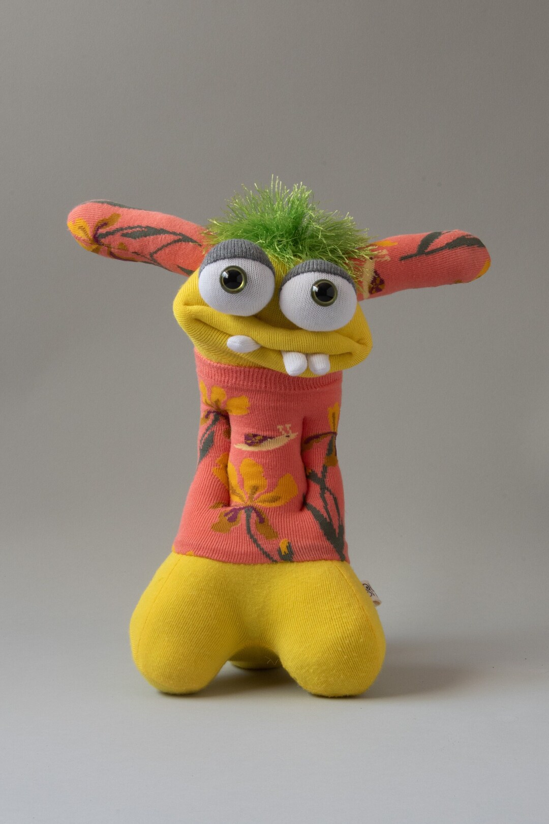 Handmade Cute Plushy, Friendly Monster, Gift Under 40 Dollars, Therapy ...