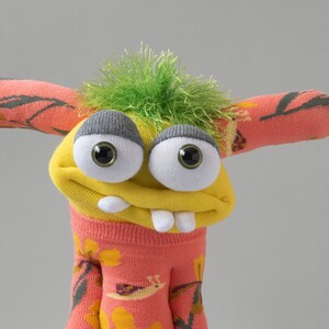 Handmade Cute Plushy, Friendly Monster, Gift Under 40 Dollars, Therapy ...