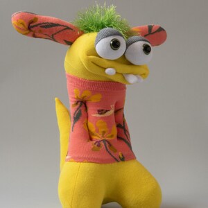 Handmade Cute Plushy, Friendly Monster, Gift Under 40 Dollars, Therapy ...