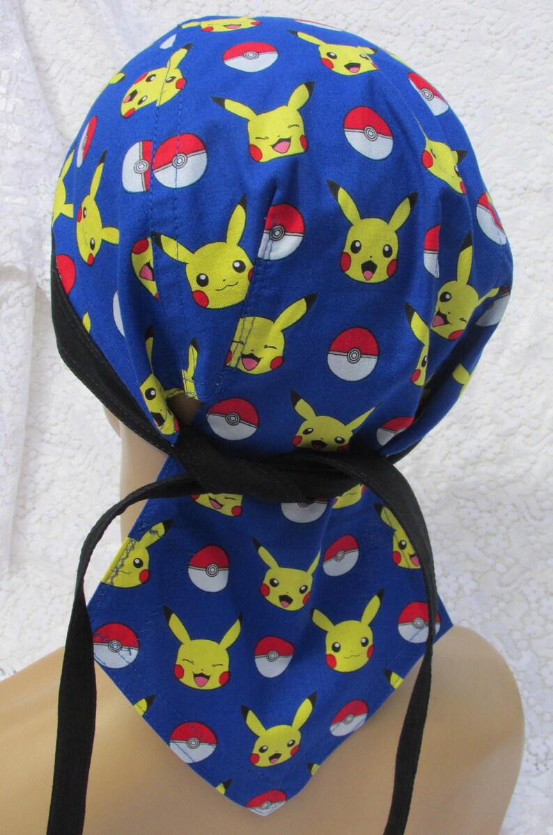 Handmade Anime Skull Cap Cancer Hair Loss Bandana Hat With Sweatband ...