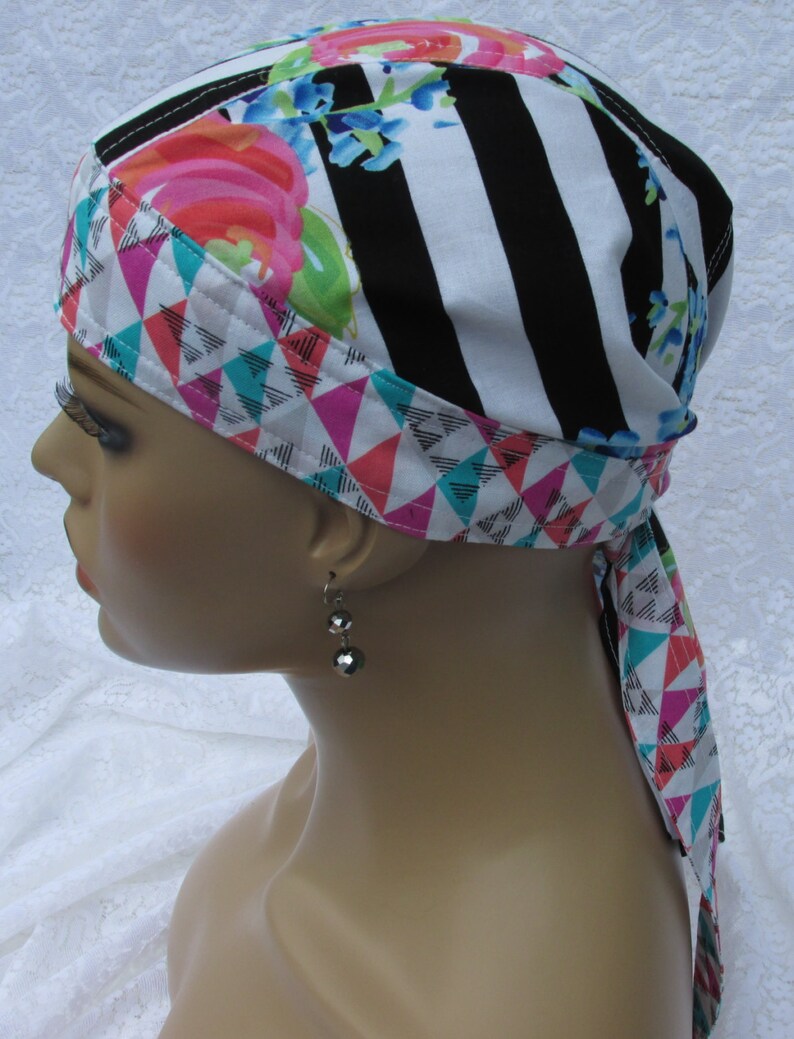 Womens Skull Hat Skull Cap Doo Rag Chemo Hat Cancer Hat - Etsy