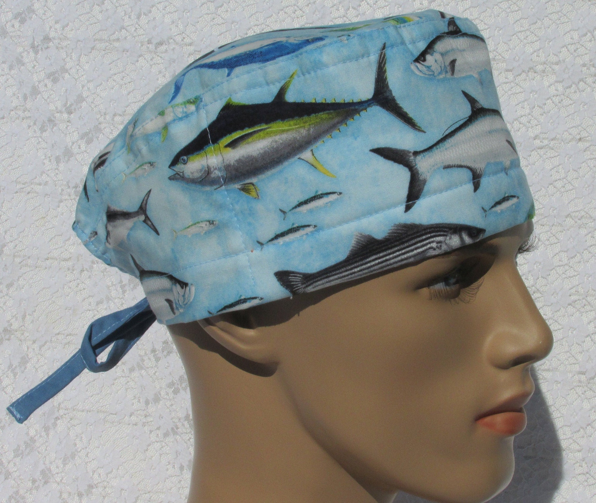 Fish scrub hat Sword fish scrub hat mens scrub hat mens | Etsy